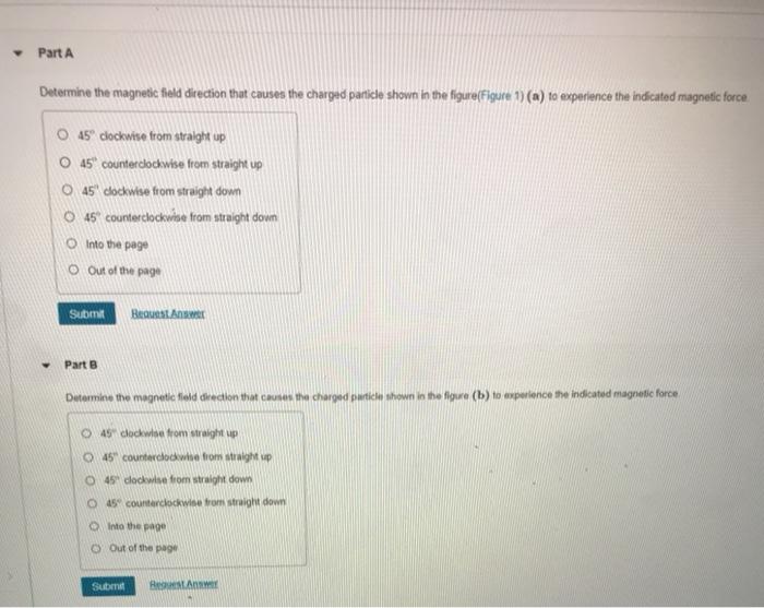 Solved Figure 1 of 1 b) out of page into page Part A | Chegg.com