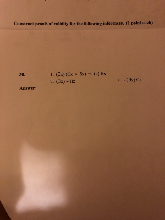 Solved Construct proofs of validity for the following | Chegg.com