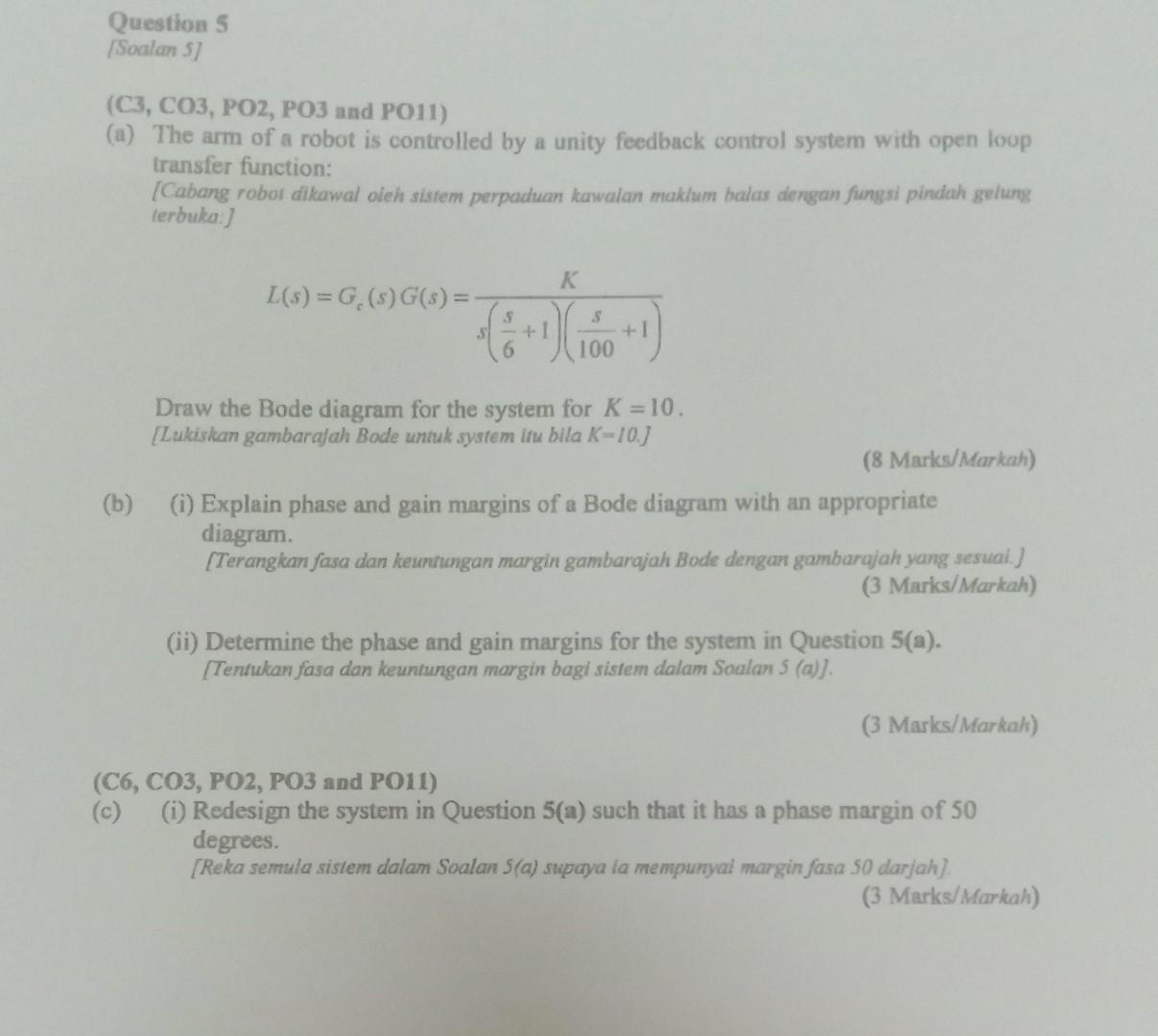 Solved (C3, CO3,PO2,PO3 and PO11 ) (a) The arm of a robot is | Chegg.com