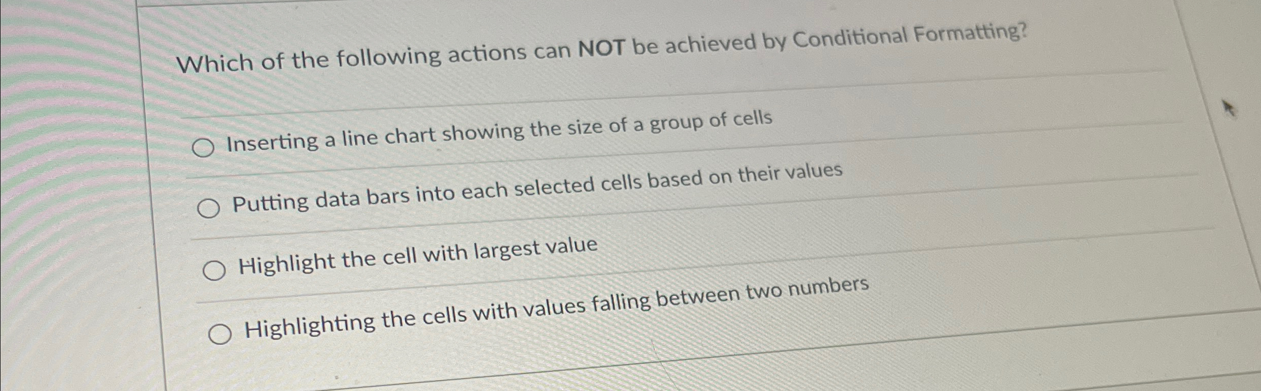 Solved Which of the following actions can NOT be achieved by | Chegg.com