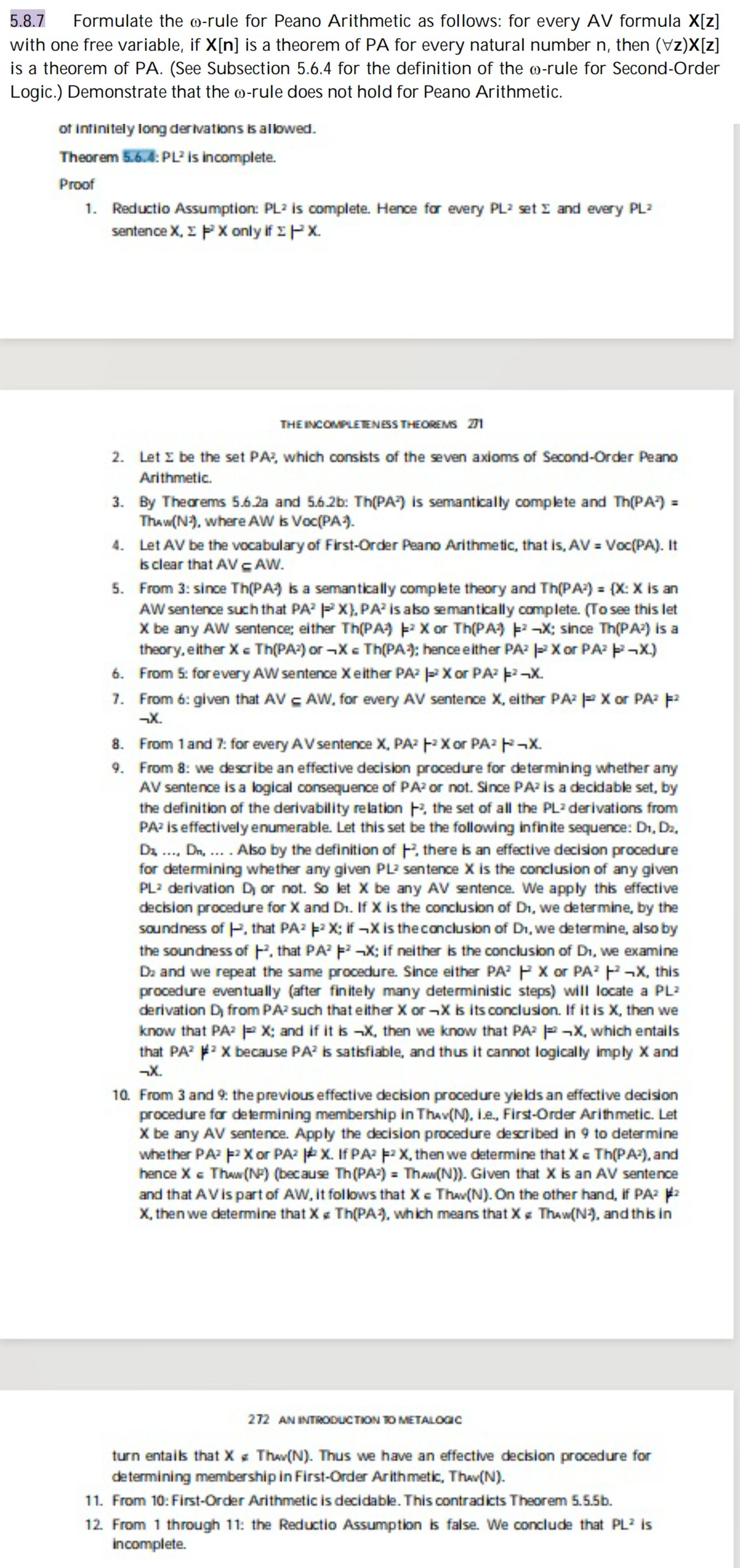 Solved Formulate the -rule for Peano Arithmetic as follows: | Chegg.com
