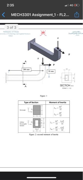 Solved Q1: The rectangular cross section tube shown in | Chegg.com