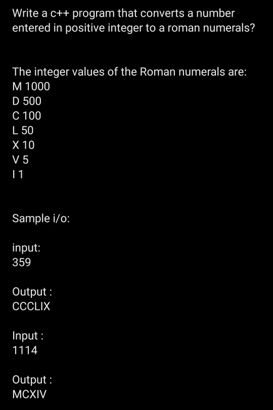 Solved Write a c++ program that converts a number entered in | Chegg.com