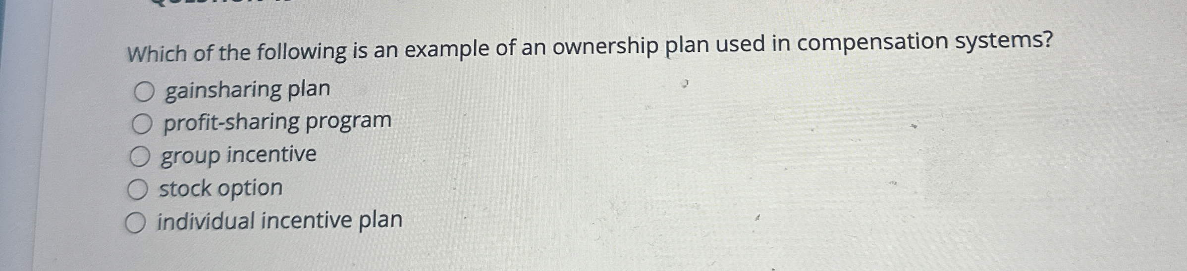 Solved Which of the following is an example of an ownership | Chegg.com