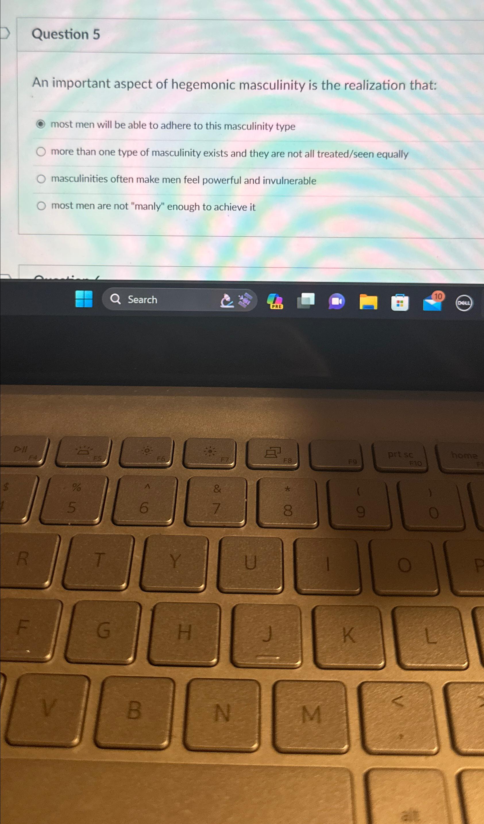 Solved Question 5An important aspect of hegemonic | Chegg.com