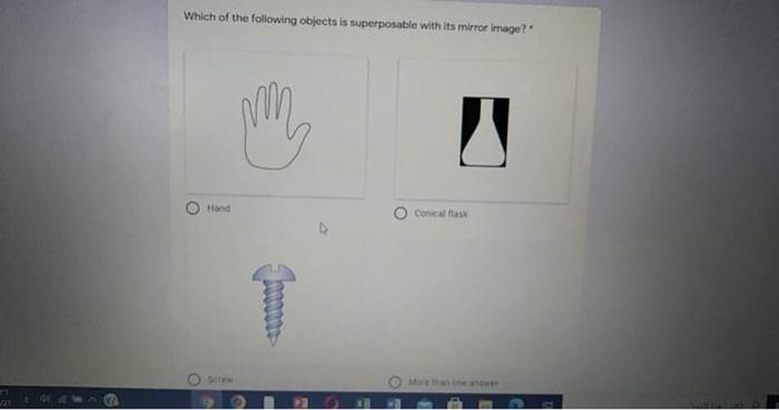 Solved Which of the following objects is superposable with | Chegg.com