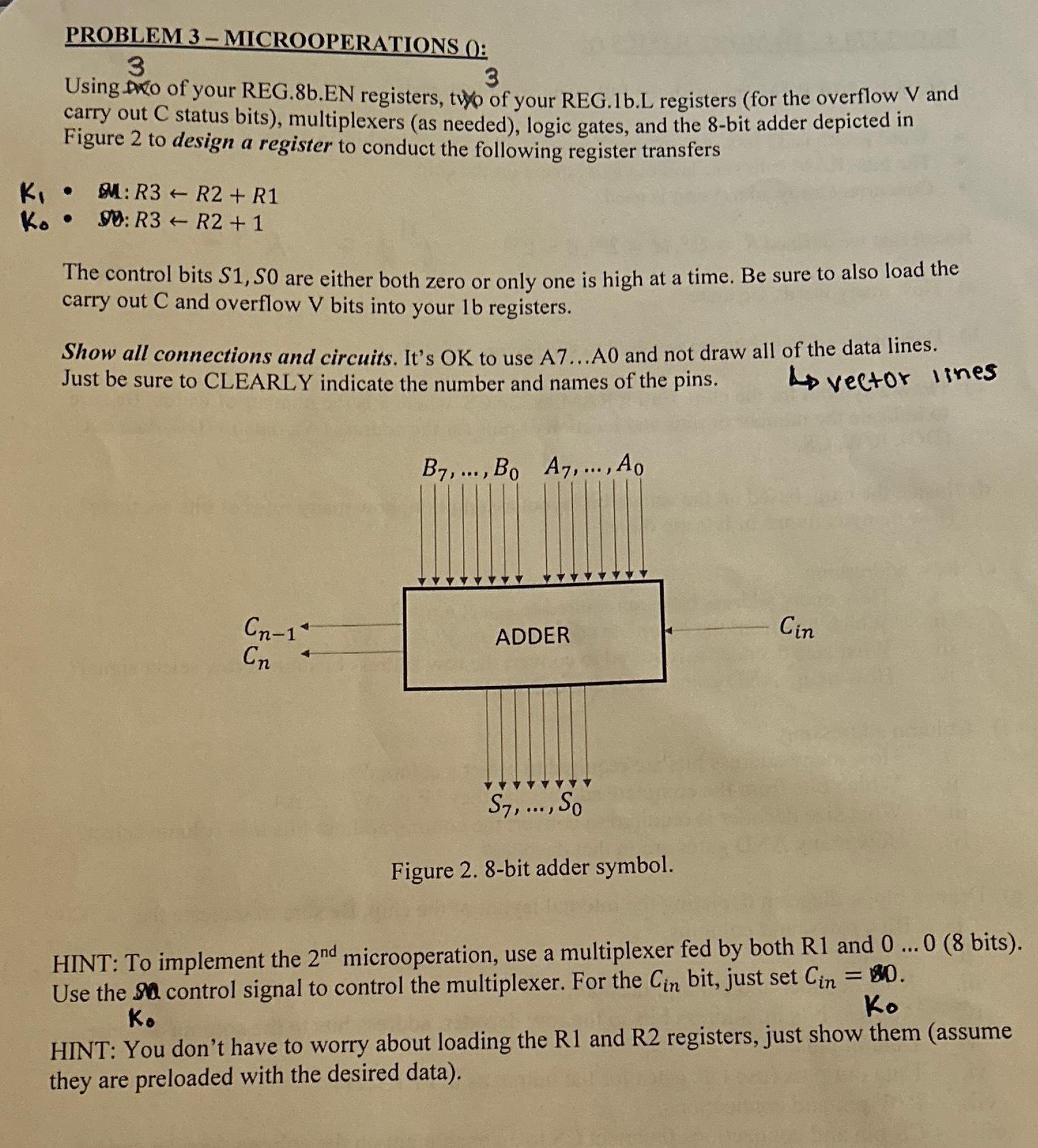 PROBLEM 3-MICROOPERATIONS 0:33Using DKo of your | Chegg.com
