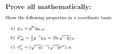 Solved Prove all mathematically:Show the following | Chegg.com