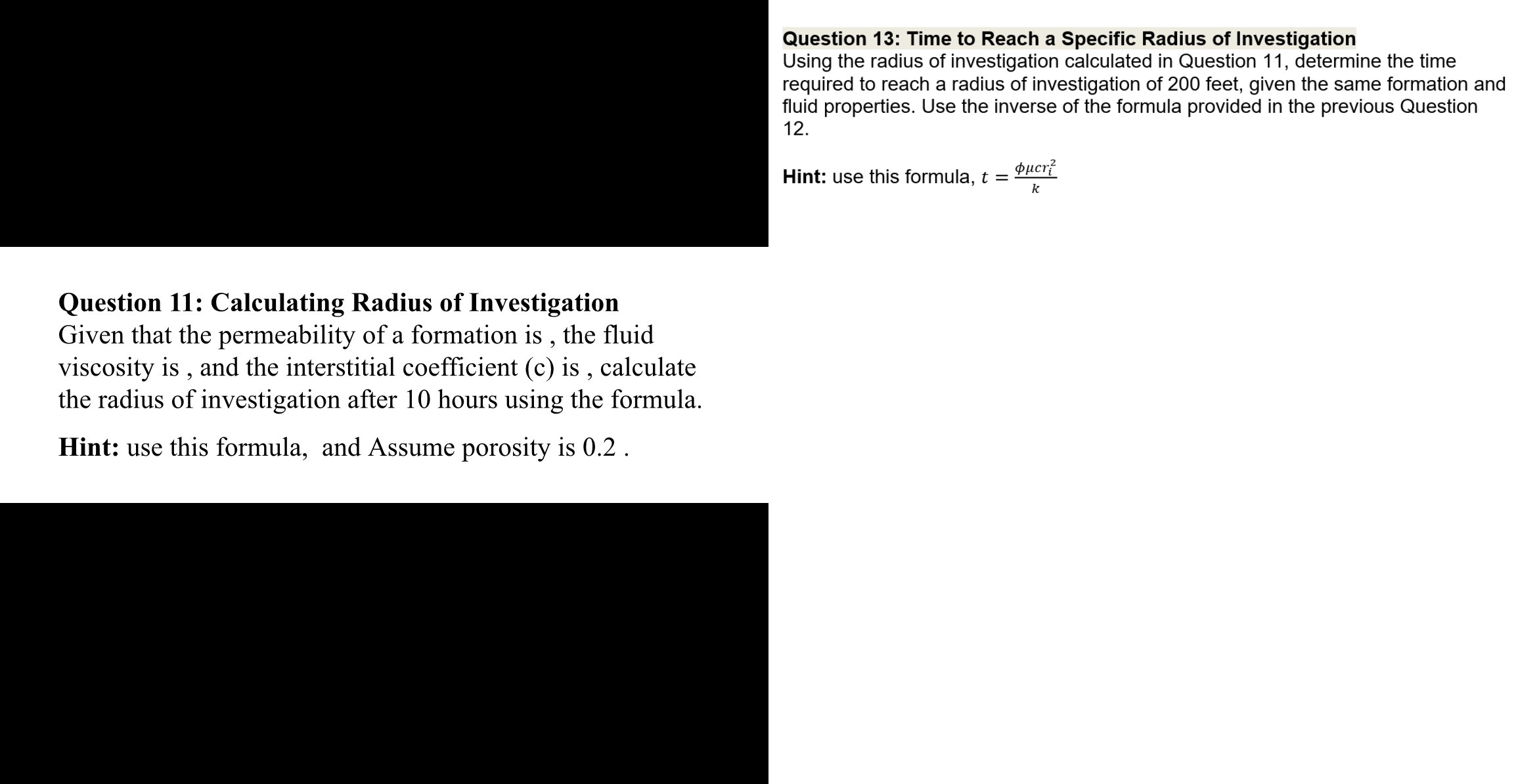 Solved Question 13: Time to Reach a Specific Radius of | Chegg.com