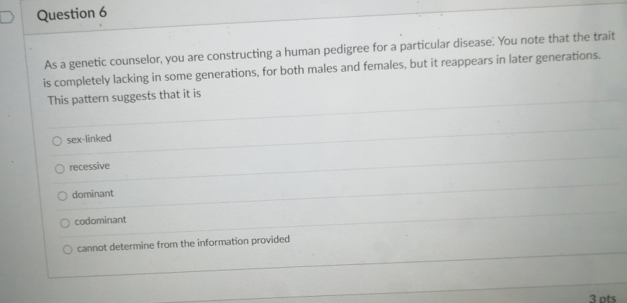 Solved Which of these extensions to Mendelian genetics | Chegg.com