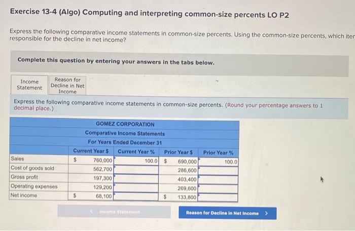 Solved Exercise 13−4 Algo Computing And Interpreting 