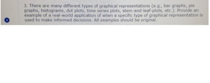 Solved 3. There are many different types of graphical | Chegg.com