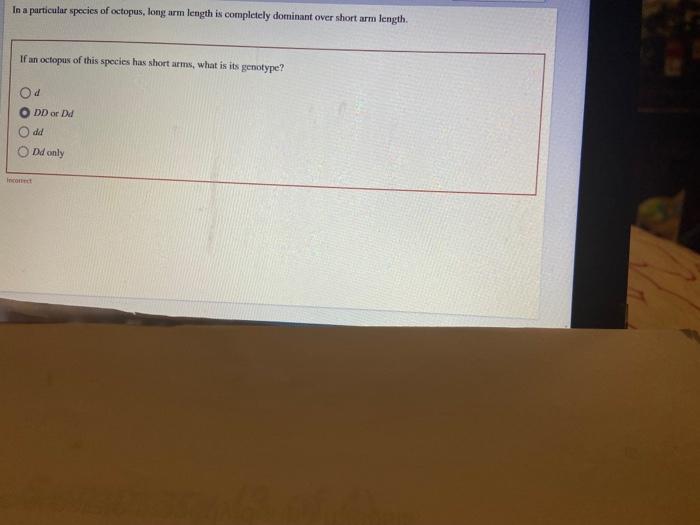 Solved In a particular species of octopus, long arm length | Chegg.com