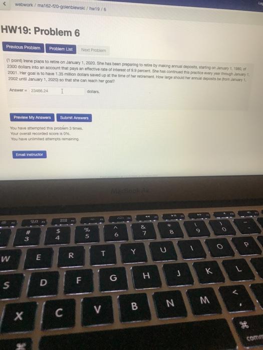 Solved webwork/m162-120-golebiews/hw19/6 HW19: Problem 6 | Chegg.com