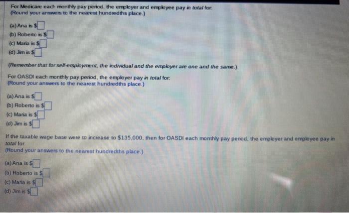 Solved The taxable wage base for OASDI is 5128,400 right now | Chegg.com