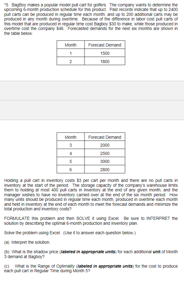 Please help me with this linear programming question, | Chegg.com
