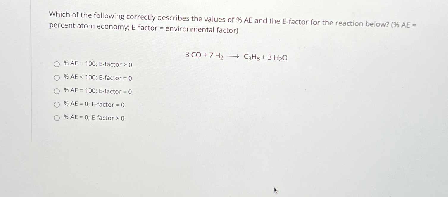 Solved Which of the following correctly describes the values | Chegg.com