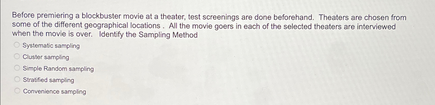 Solved Before premiering a blockbuster movie at a theater, | Chegg.com