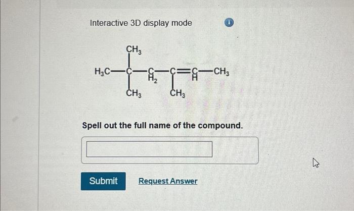 Solved Interactive 3D display mode Spell out the full name | Chegg.com