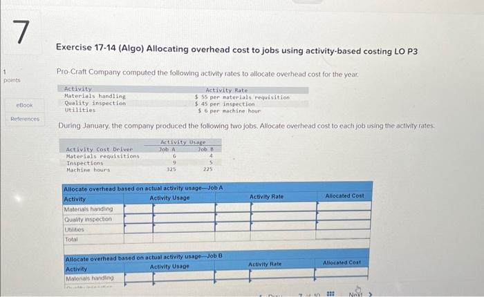 Solved Exercise 17-14 (Algo) Allocating overhead cost to | Chegg.com