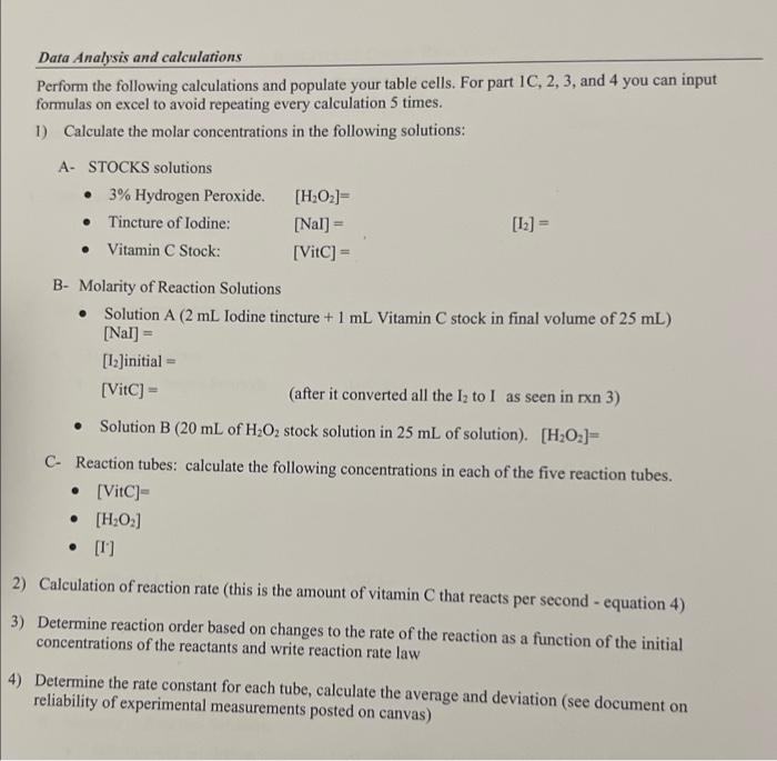 Solved Preparation of Starch Indicator Solution (will be | Chegg.com