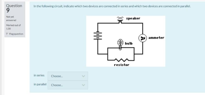 Solved In the following circuit, indicate which two devices | Chegg.com