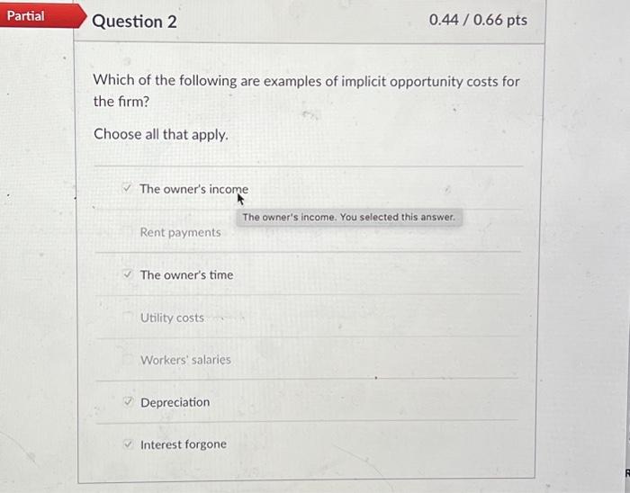 Solved When a firm is producing a given output at the least | Chegg.com