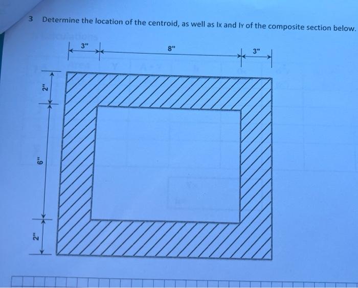 Solved 1 1 Given the composite section below, calculate ix | Chegg.com