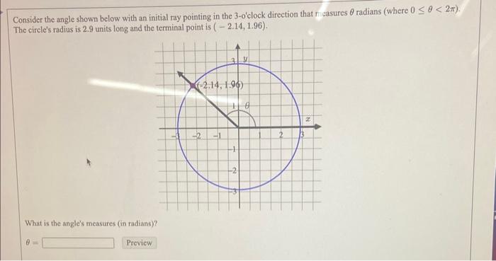 Solved Consider the angle shown below with an initial ray | Chegg.com