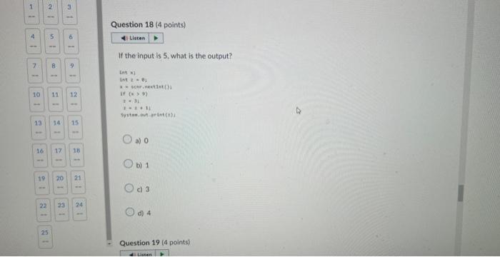 Solved B 1 C 3 D 4how Many Times Will The Loop Iterate 1163