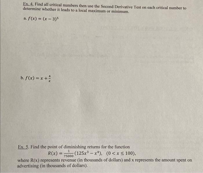 Solved Ex. 2. Determine where the function is concave upward | Chegg.com