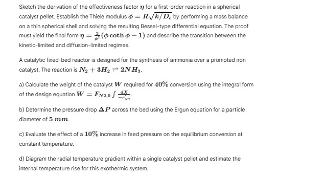 Solved Sketch the derivation of ﻿the effectiveness factor | Chegg.com
