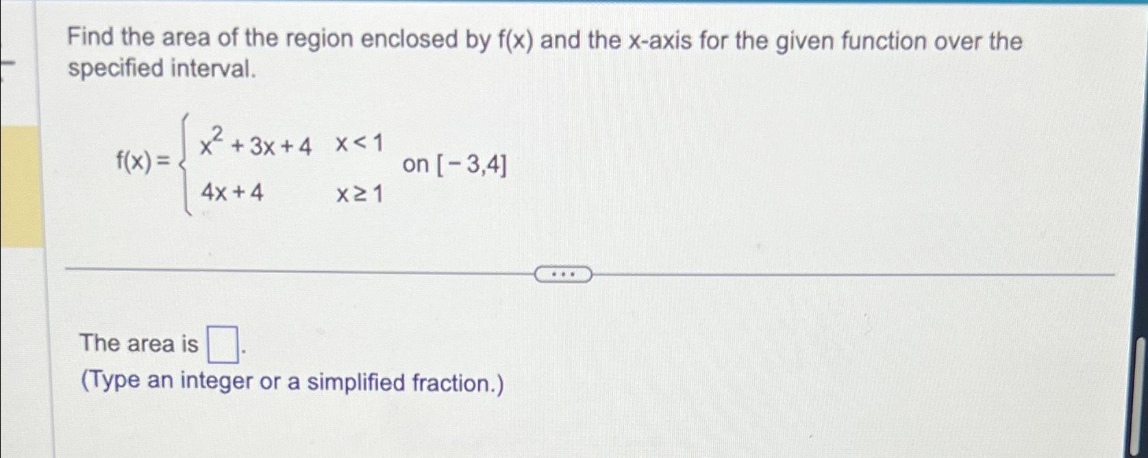 Solved HELP NEEDED OLS I WILL LIKE Find the area of the | Chegg.com Solved HELP NEEDED OLS I WILL LIKE Find the area of the | Chegg.com