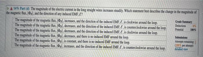 Solved (9\%) Problem 11: A flat rectangular wire loop is | Chegg.com