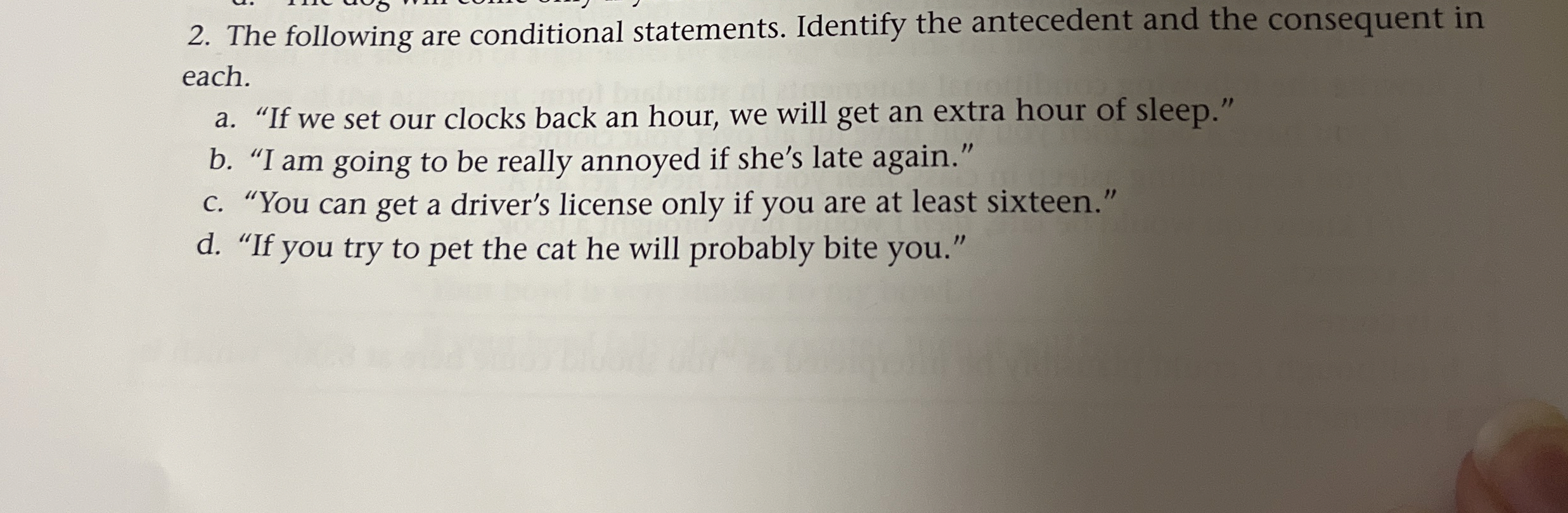 Solved The following are conditional statements. Identify | Chegg.com