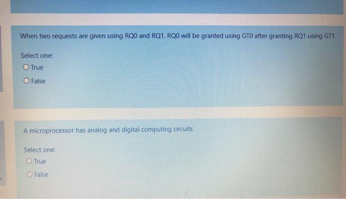 Solved When two requests are given using RQO and RQ1. RQO | Chegg.com