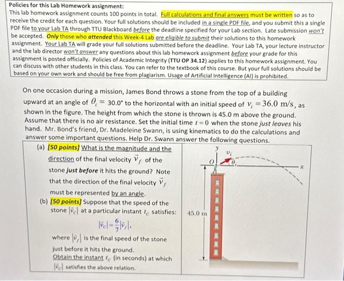 Solved Policies for this Lab Homework assignment: This lab | Chegg.com