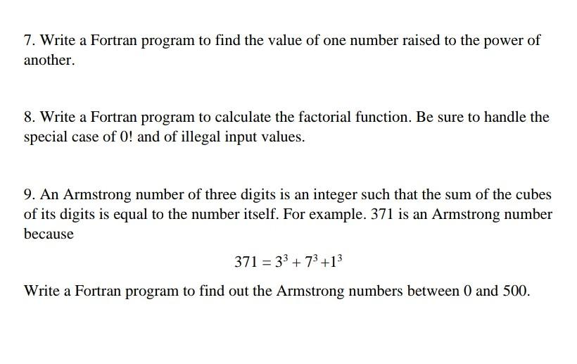 Solved 3. Write a Fortran program to calculate the sum of | Chegg.com