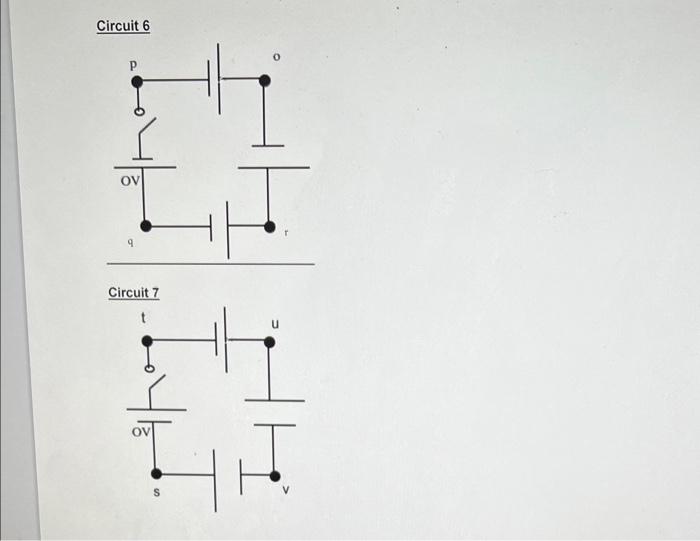 Solved 2. For circuits 3 through 7, PREDICT the potentials | Chegg.com
