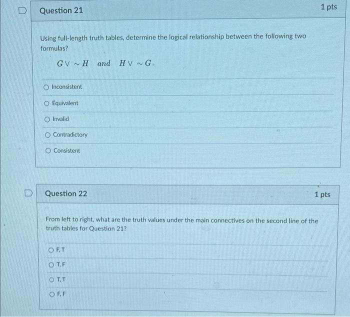 Using full-length truth tables, determine the logical | Chegg.com
