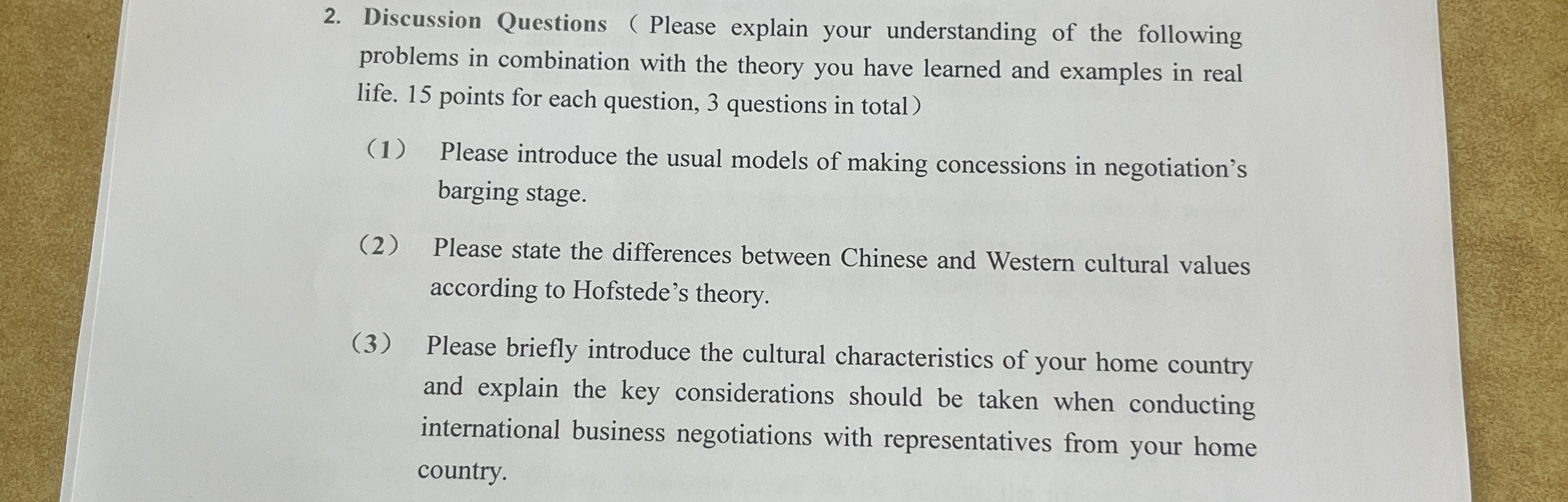 Solved Discussion Questions ( ﻿Please explain your | Chegg.com