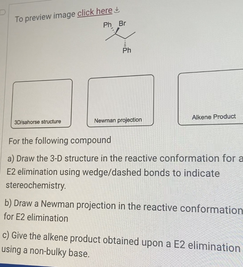 Solved For the following compounda) ﻿Draw the 3-D structure | Chegg.com