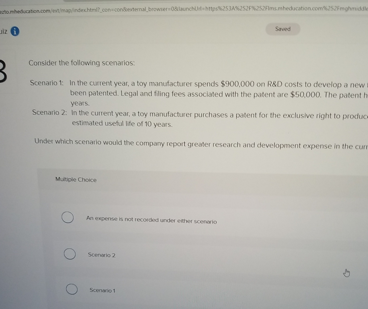 Solved Consider the following scenarios:Scenario 1: In the | Chegg.com