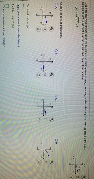 Solved Graph the following function using the techniques of | Chegg.com
