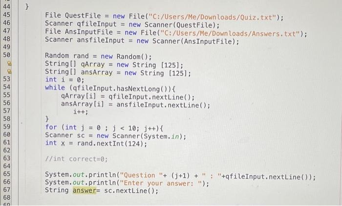 Solved how to print out information and score for a | Chegg.com