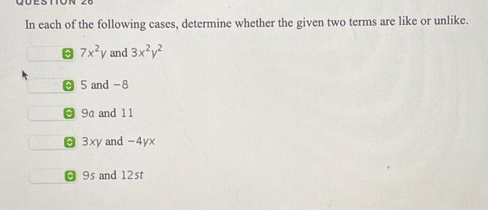 Solved Determine the property that is used in each of the | Chegg.com