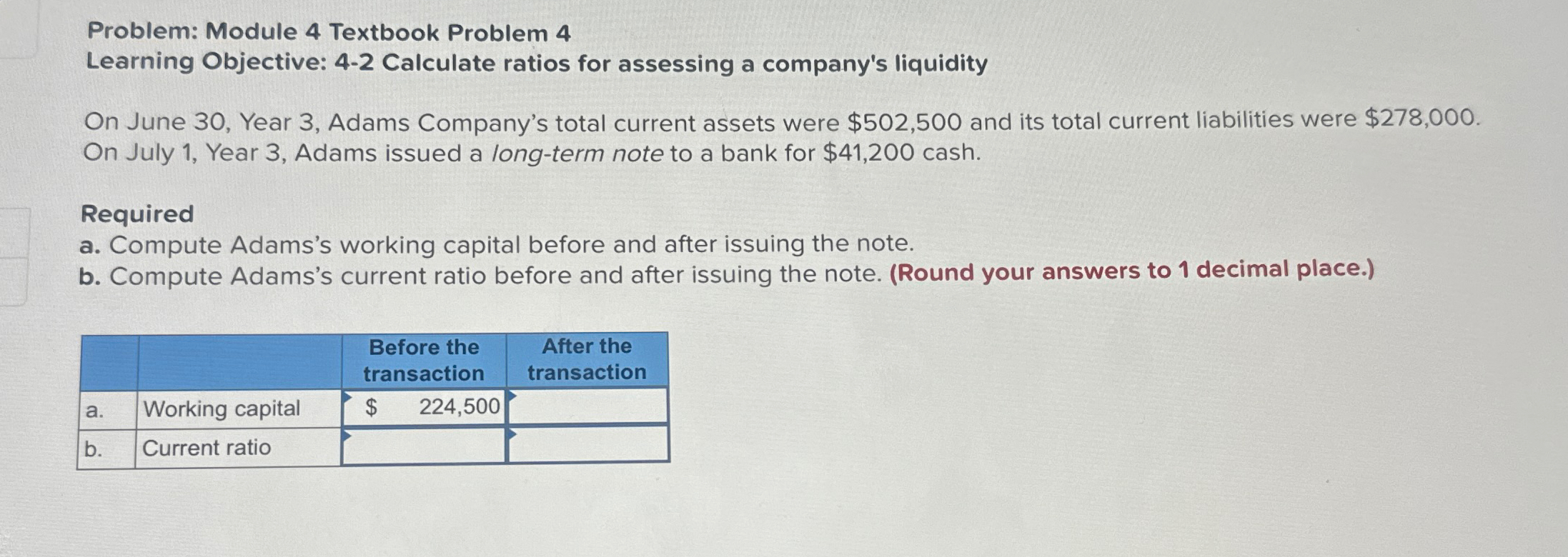 Solved Problem: Module 4 Textbook Problem 4Learning | Chegg.com Solved Problem: Module 4 Textbook Problem 4Learning | Chegg.com