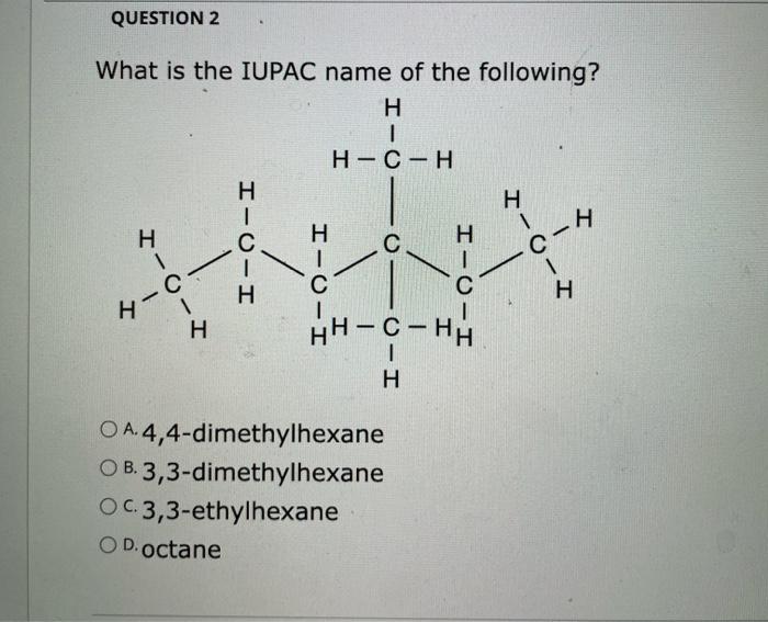 Solved What is the IUPAC name of the following hydrocarbon? | Chegg.com