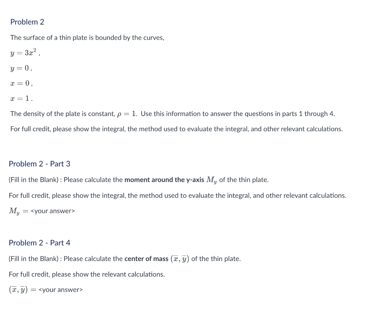 Solved Problem 2- (part 3,4)The surface of a thin plate is | Chegg.com