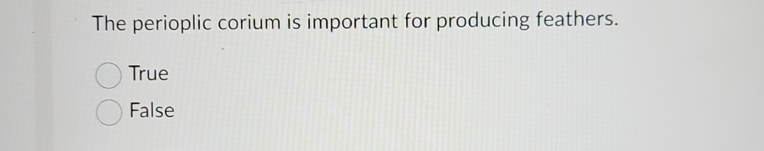Solved The perioplic corium is important for producing | Chegg.com